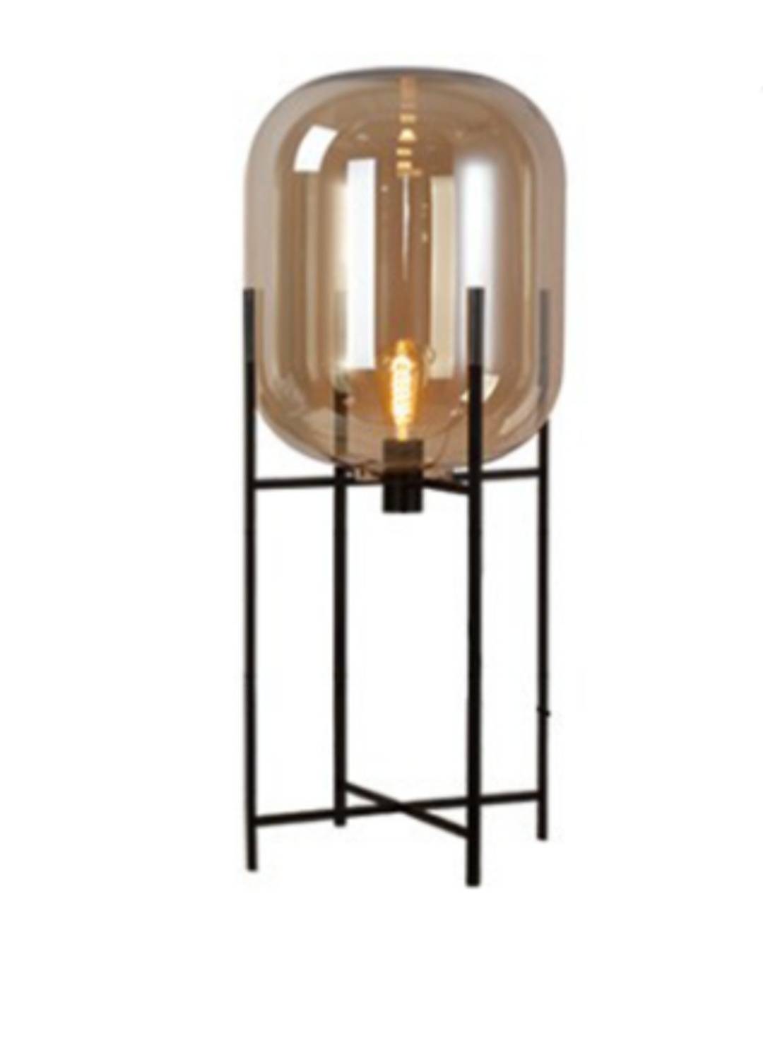 Metal & Glass Lamp